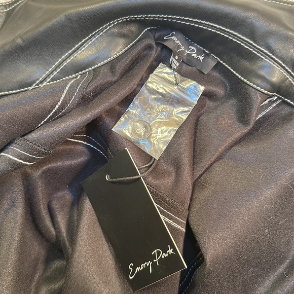 emory park | Dresses | It Has Pockets Emory Park Pu Leather Dress A Modern Version Of A Shirt ...